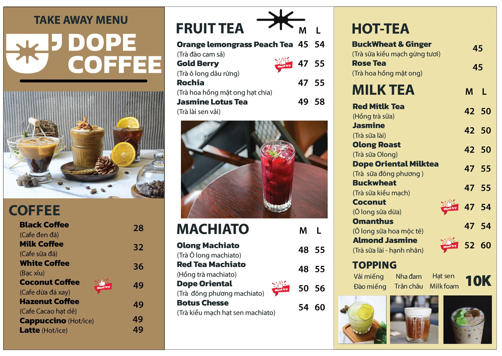 Những thức uống nào cần thiết trong menu của một quán cafe - Bạn có ...